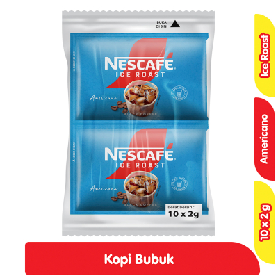Jual Nescafe Ice Roast Kopi Americano Sachet 10x2g | Shopee Indonesia