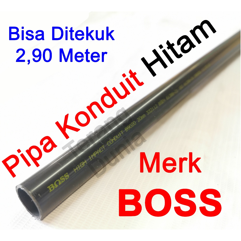 Jual Pipa Conduit Hitam Pipa Conduit Boss HItam Pipa Listrik Hitam Pipa ...