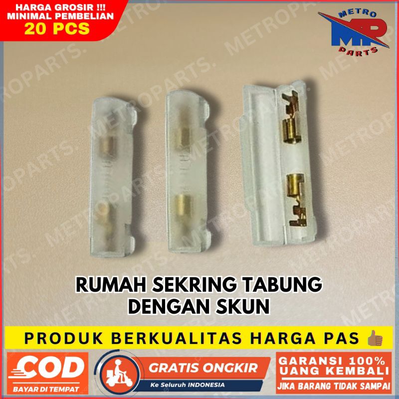 Jual FUSE BOX SEKRING TABUNG (SOCKET+SKUN) / RUMAH SEKRING TABUNG ...