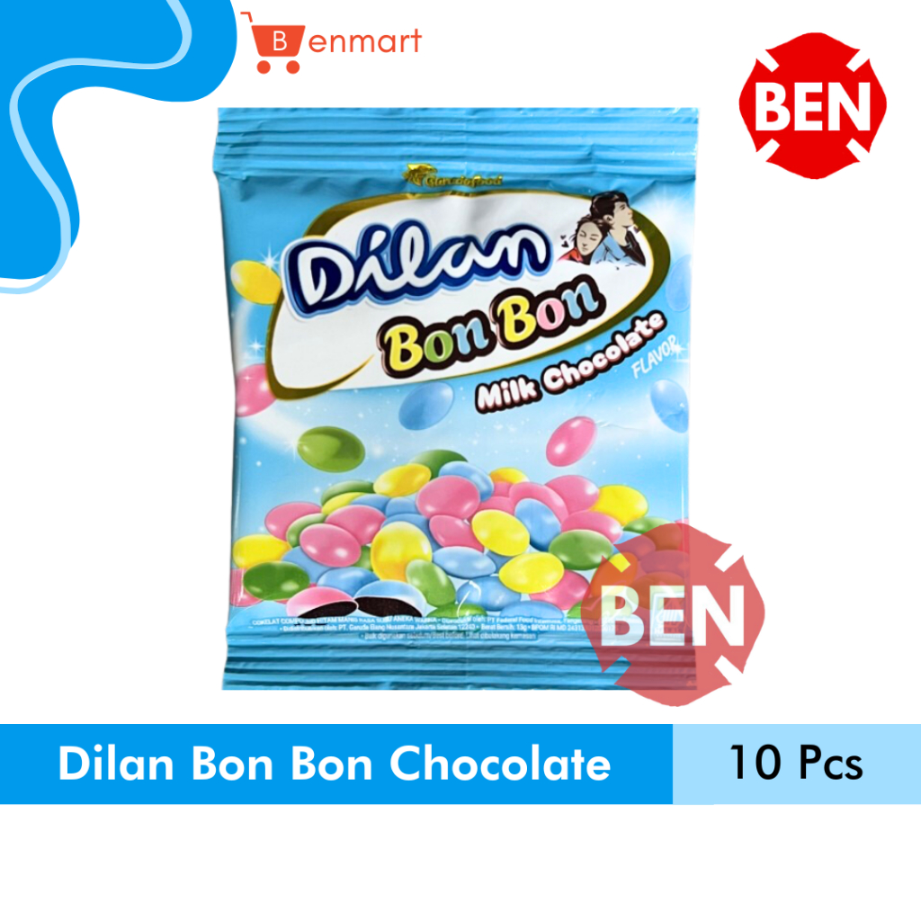Jual Dilan Bon Bon Milk Chocolate 1 Pak Renceng 10 Sachet Pcs - Cokelat ...