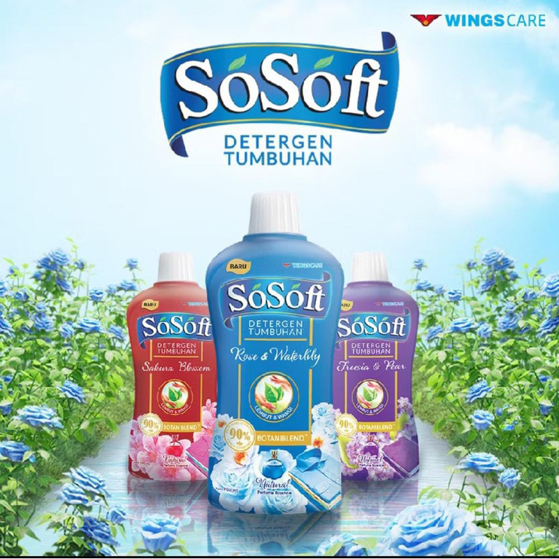 Jual So Soft deterjen cair botol 700 ml | Shopee Indonesia