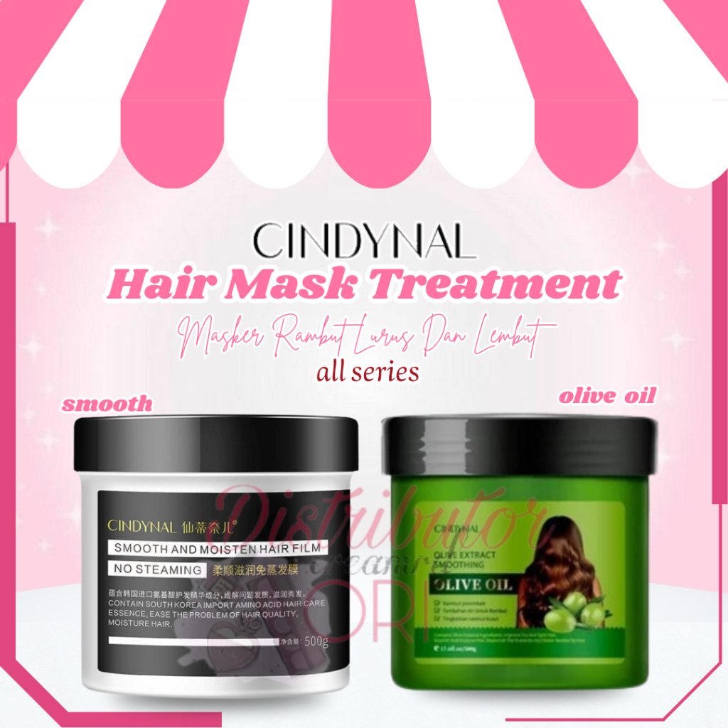 Jual Cindynal Hair Mask Smoothing Keratin Treatmen Rambut Rusak dan ...
