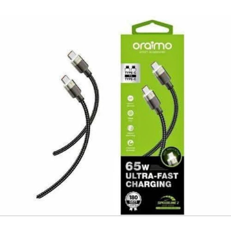 Jual Oraimo Kabel USB Type-C dengan Charging Ultra-Fast 65W | Shopee ...
