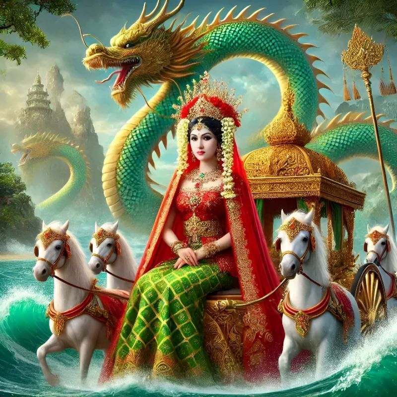 Jual Lukisan Cetak, NYI RORO KIDUL, Ukuran JUMBO, 100x70cm & 150x100cm ...