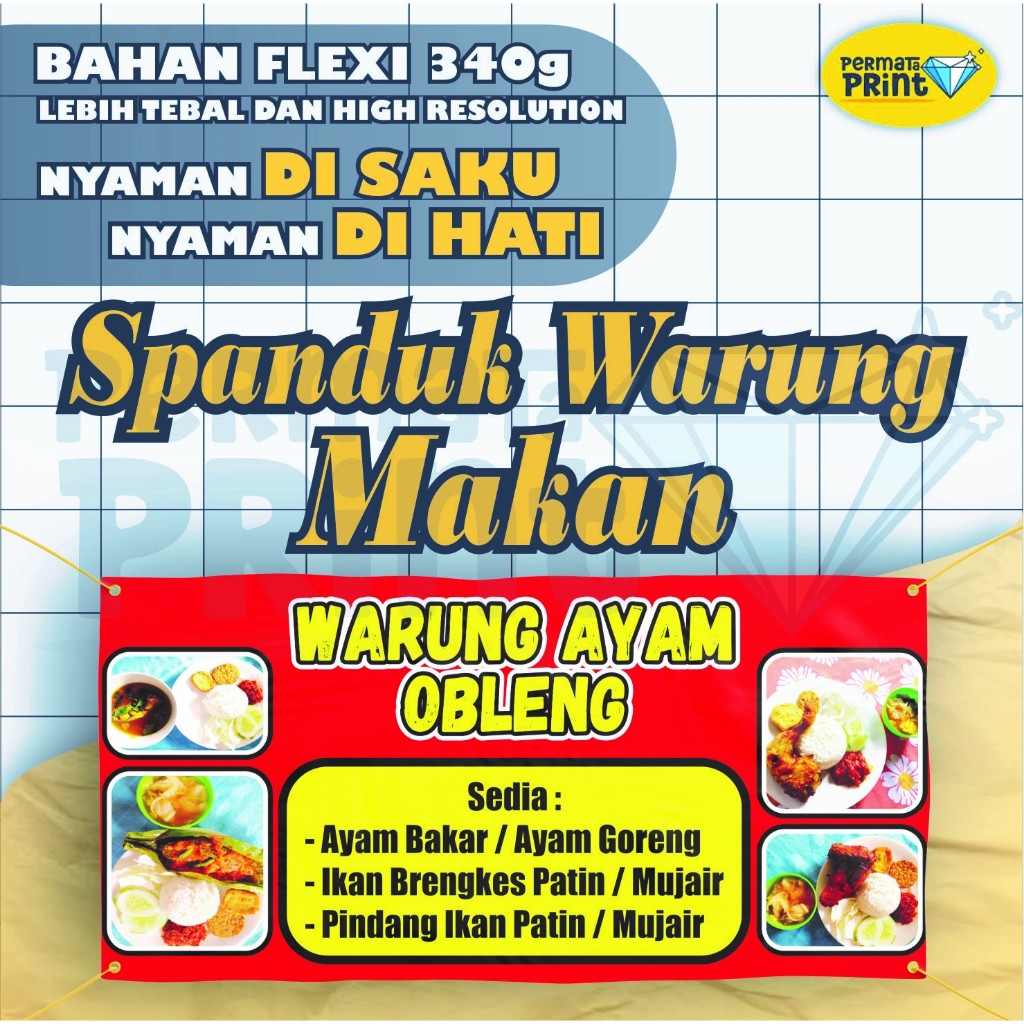 Jual Custom Spanduk Warung Makan Meteran Free Design Dan Template ...