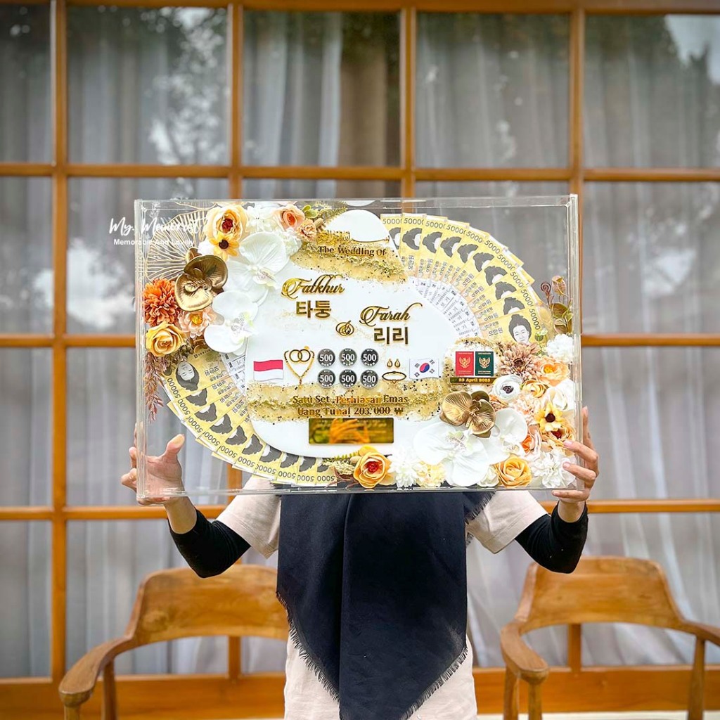 Jual Mahar Botanique Resin Akrilik Full Frame 40 x 60 Cm Mahar Rustic ...