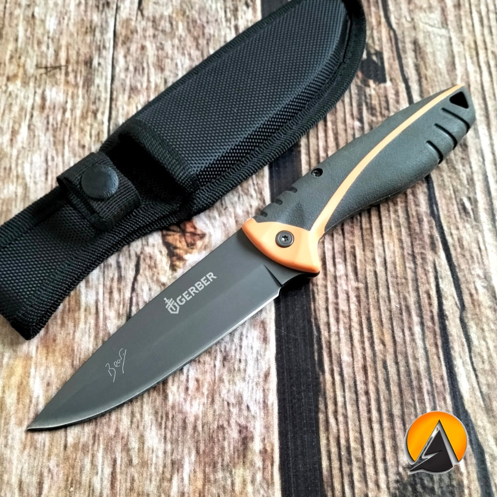Jual Pisau camping serbaguna survival outdoor traveling gerber fixed ...