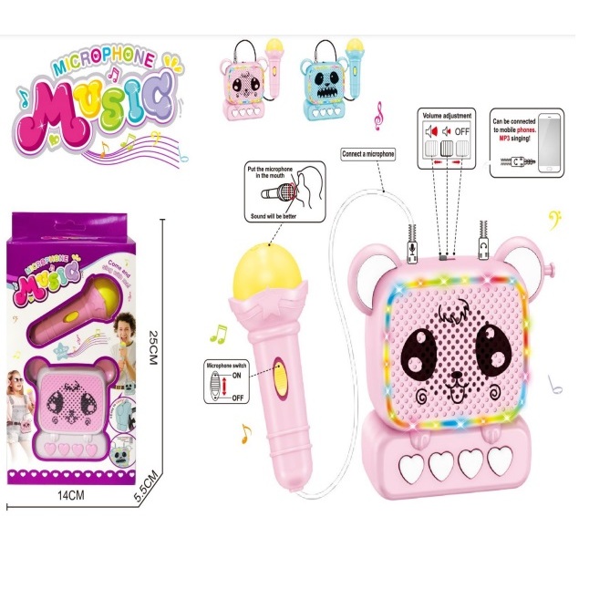 Jual Bronsis - Mainan Anak Microphone Music Box Lucu Bisa Karaoke ...