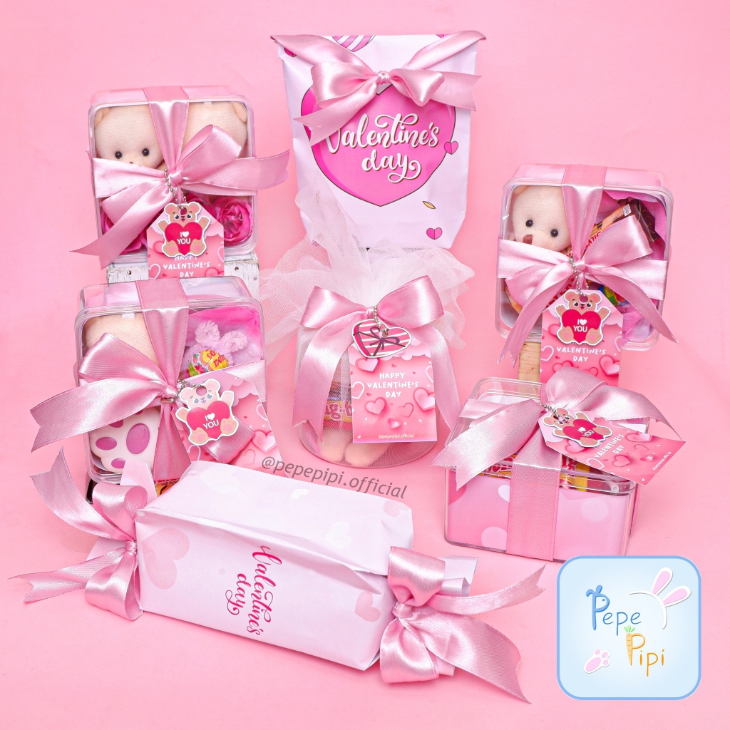 Jual Hampers Coklat Bear Snack Valentine Day Gift Box Mini Hadiah Pacar ...