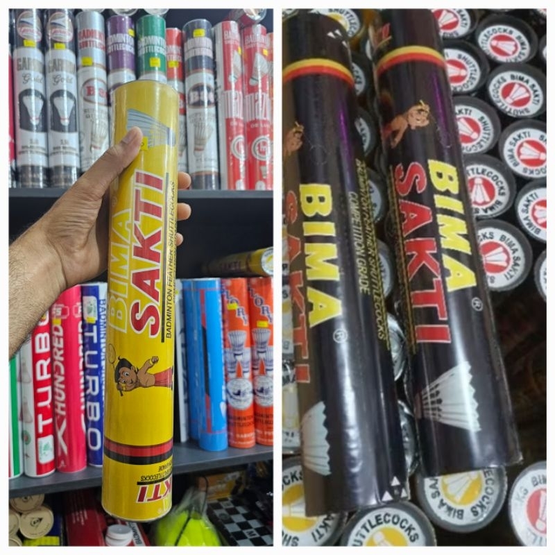 Jual Shuttle Cock Bola Badminton Bima Sakti Kuning dan Hitam isi 12 ...