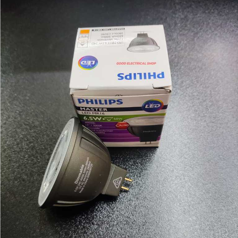 Jual Lampu Philips Master LED MR16 6,5W 3000K Dimable 24D 12V | Shopee Indonesia