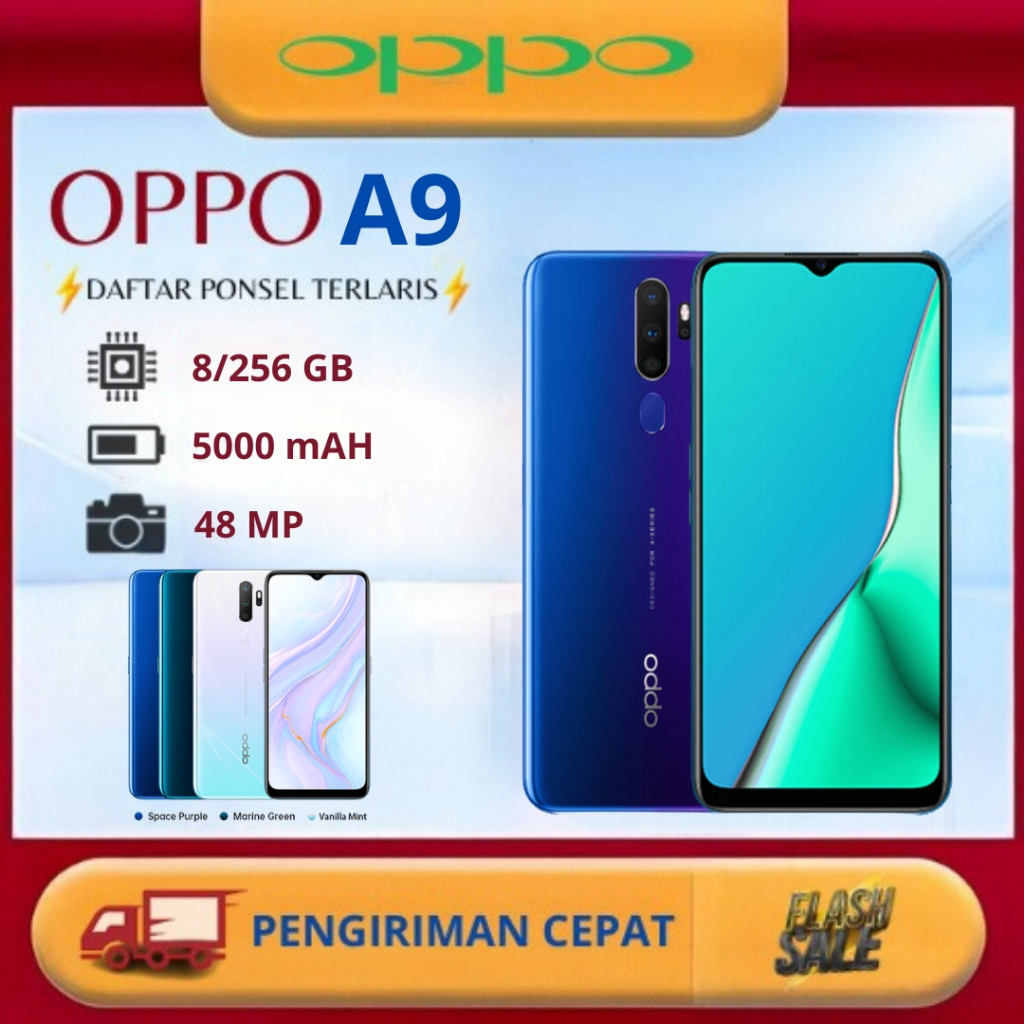 Jual oppo a9 OPPO A9 2020 8/256 GB ( ️ MALL ️ )SEMUA STOCK LAGI PROMO|NEW FULLSET | SEGEL ...