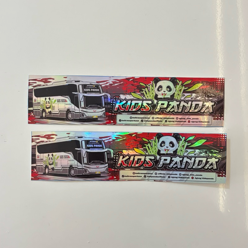 Jual STIKER KIDS PANDA BAIK RASA TERBARU HOLOGRAM | Shopee Indonesia