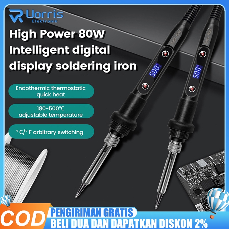 Jual Solder 908S 80W Digital Adjustable Temperature - Solder Digital ...