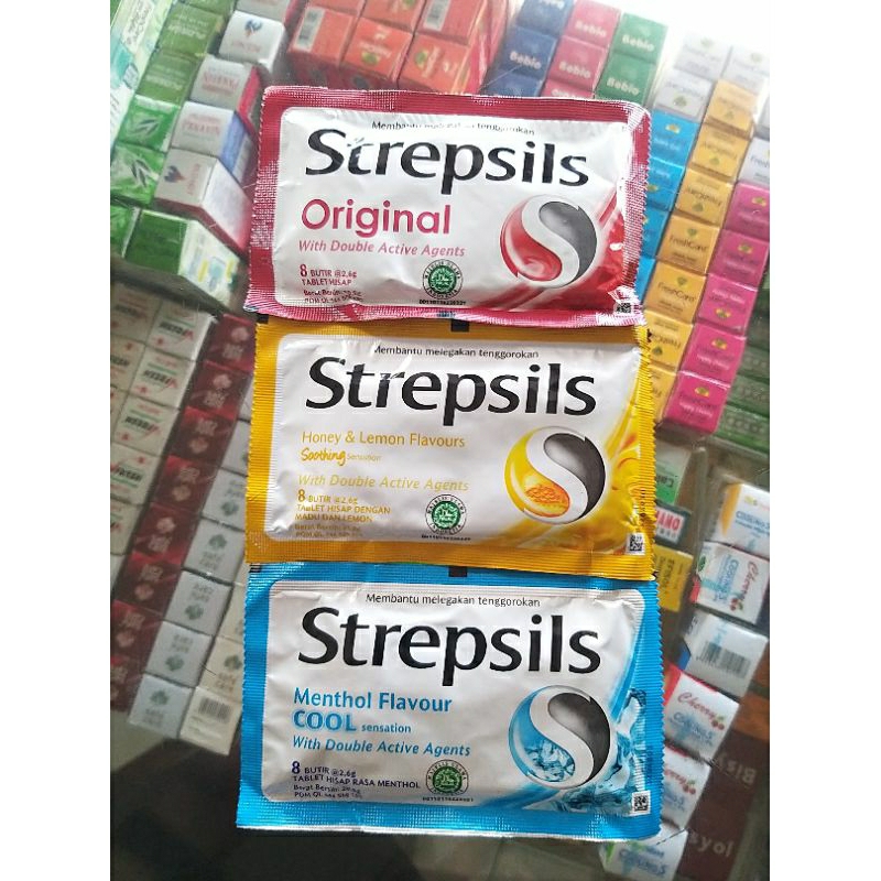 Jual STREPSILS 1 BUNGKUS ISI 8 BUTIR ( VARIAN) TABLET HISAP | permen ...