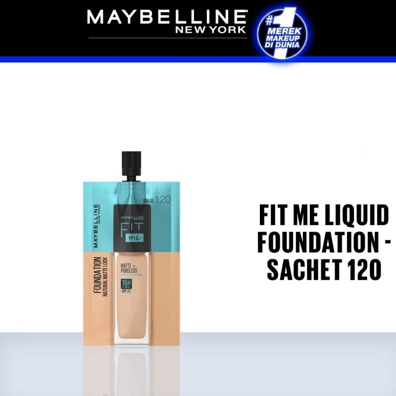 Jual MAYBELLINE Fit Me Foundation Sachet 120 Classic Ivory 5ml | Shopee ...