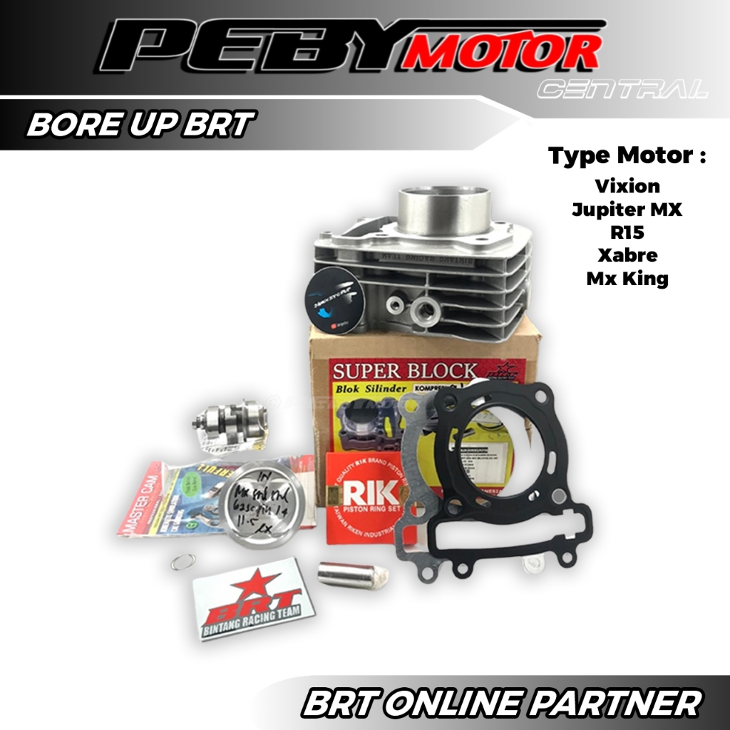Jual PAKET BORE UP BRT JUPITER MX VIXION R15 XABRE MX KING PENDINGIN ...