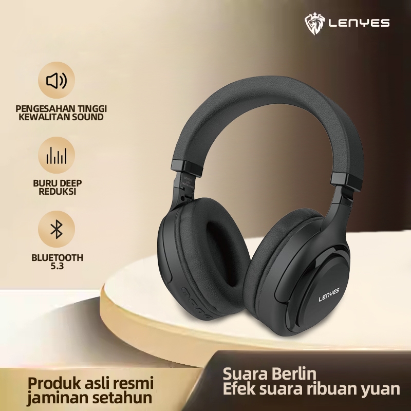 Jual LENYES LH83 Headset Wireless Bluetooth 5.3 Headphone Heavy Bass ...