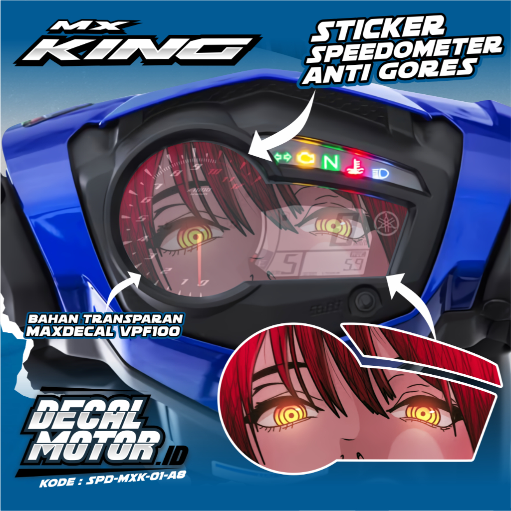 Jual Antigores Stiker Speedometer MX KING Transparan / Aksesoris Motor ...