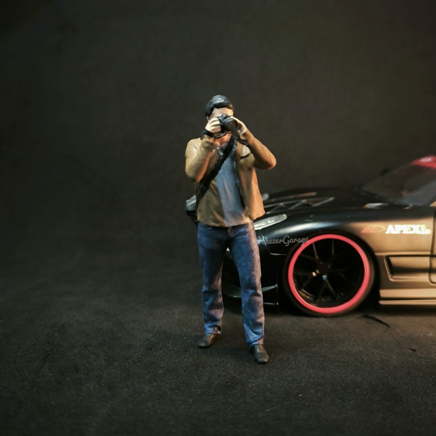 Jual HG Mini Figure Cowok Fotografer V2 1/24 Miniatur Diorama Maket ...