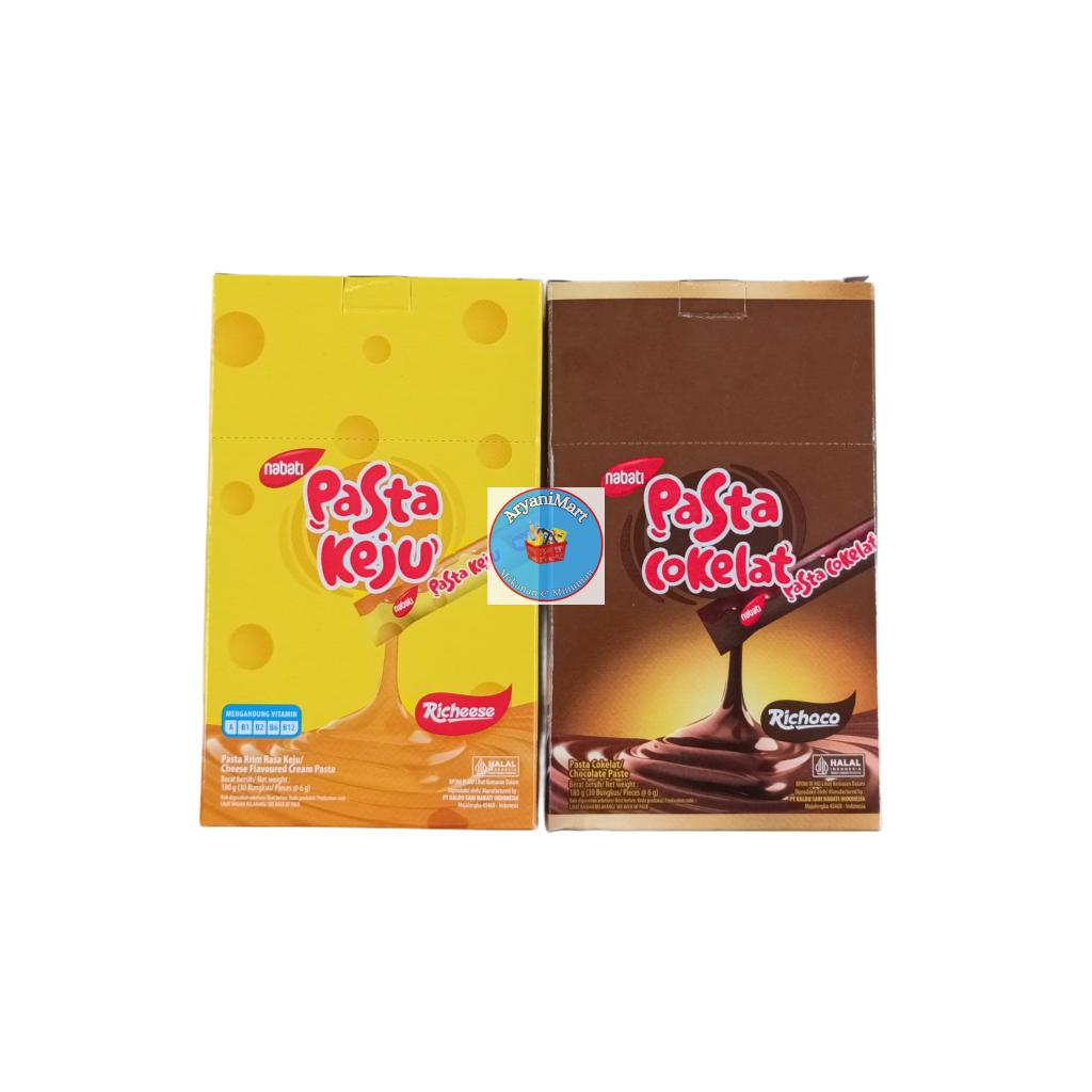 Jual Nabati Pasta Keju/Coklat 1pak isi 30x6gr | Shopee Indonesia