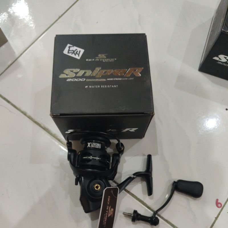 Jual reel versus go strike sniper 1000,2000,3000 power handle | Shopee ...