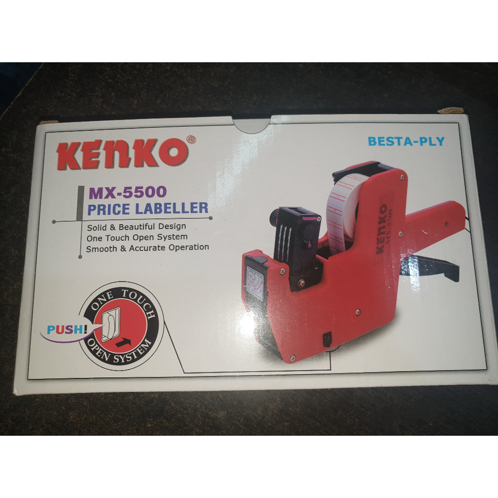 Jual Price Labeller KENKO Alat Label Harga Stiker MX-5500 1 LINE 8 ...
