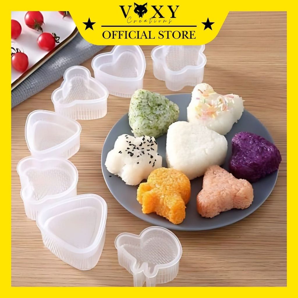 Jual Cetakan Nasi Sushi / Rice Ball Shaker Sushi Rice / Cetakan Bento ...