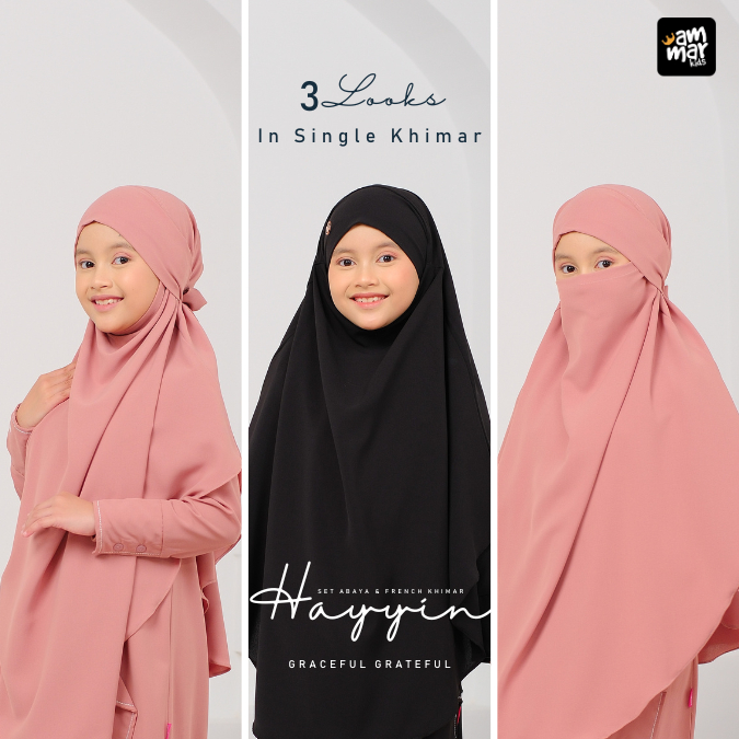 Jual Set Abaya & French Khimar HAYYIN Setelan Gamis Syar'i Anak ...
