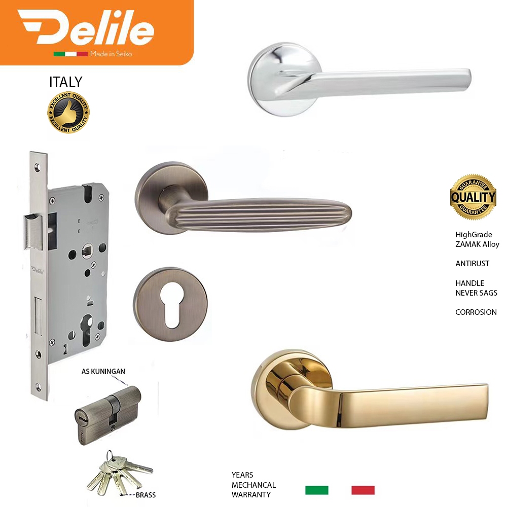 Jual Handle Pintu Set / Gagang Pintu Rumah DELILE / Handle Terpisah ...