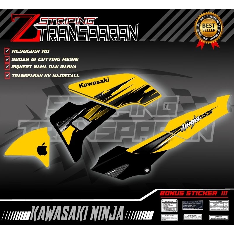 Jual Striping ninja Kis transparan UV MAXDECAL NJK20 bisa request ...