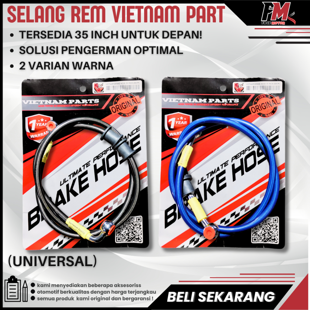 Jual SELANG REM VIETNAM PARTS SELANG REM CARBON 35 INCH SELANG REM ...