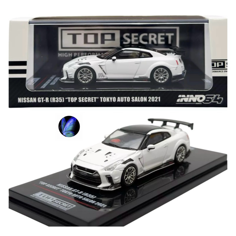 Jual Inno 64 Nissan GTR R35 Top Secret White Tokyo Auto Salon TAS 2021 ...