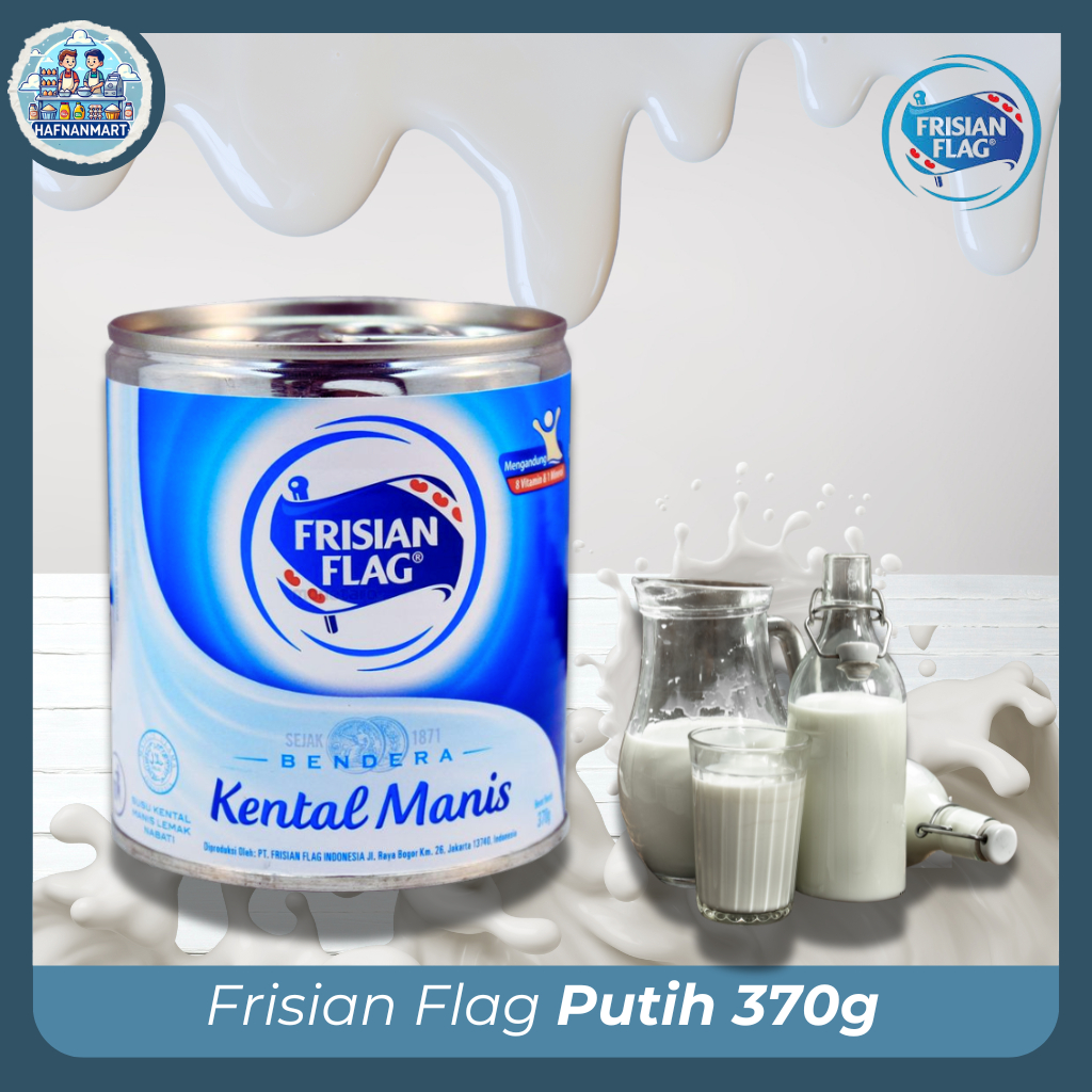 Jual Susu Bendera Frisian Flag Kaleng Putih 370g | Shopee Indonesia