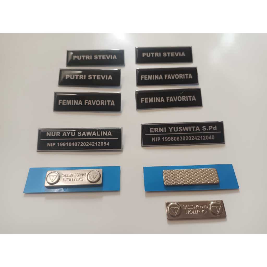 Jual PIN NAMA MAGNET KOSTUM NAME TAG CUSTOM PAPAN DADA NAMA AKSESORIES ...