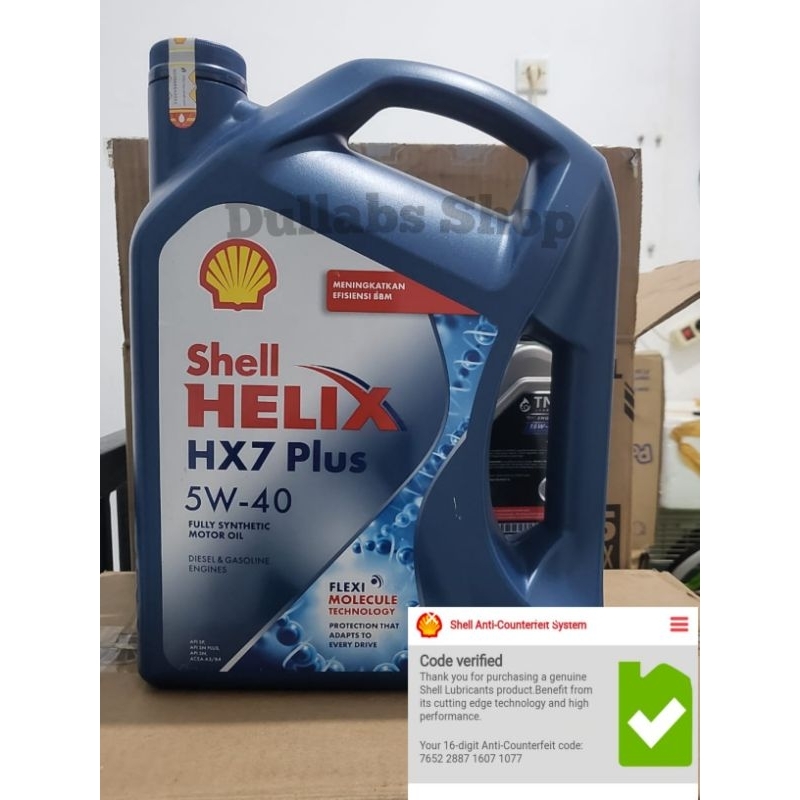 Jual Shell helix hx7 5W-40 ORIGINAL BARCODE | Shopee Indonesia