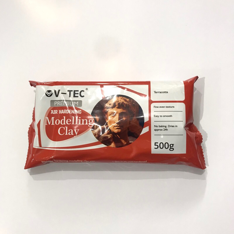 Jual DAS Tanah Liat / Modelling Clay V-tec 500g Terracota | Shopee Indonesia