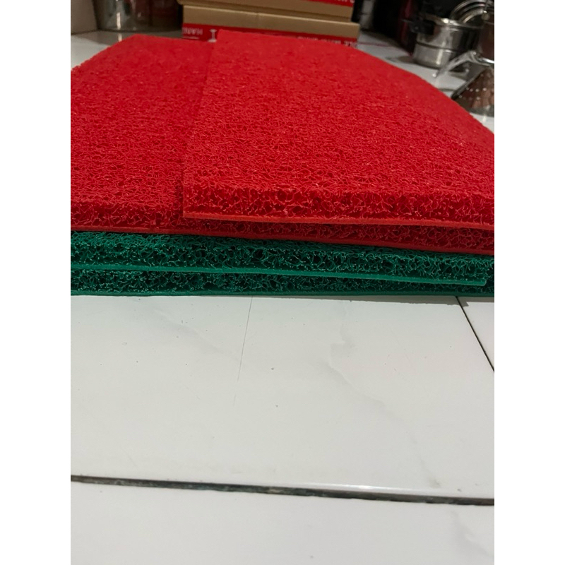 Jual keset lantai PVC keset bihun 60 cm x34 cm tebal 2 cm murah ...