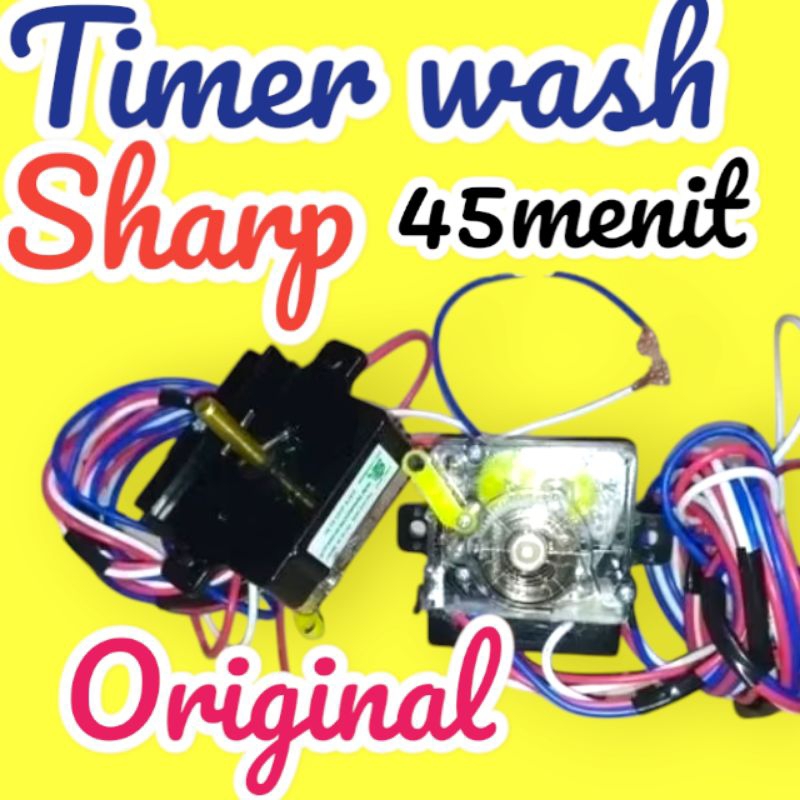 Jual TIMER MESIN CUCI SHARP ORIGINAL SOKET 3 (45 menit) | Shopee Indonesia