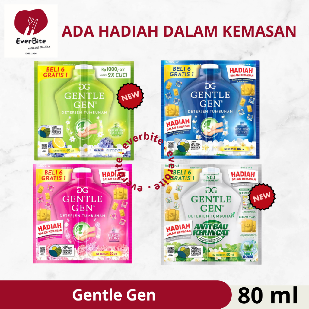 Jual Gentle Gen Detergent Cair 80ml 1 Sachet | Shopee Indonesia