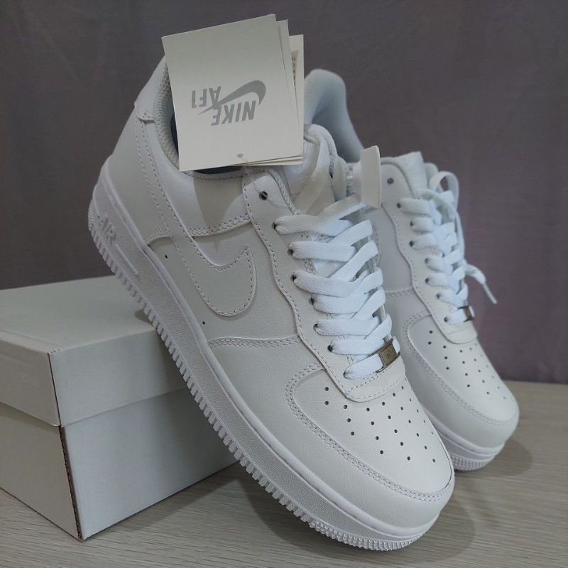 Jual ORIGINAL AIR FORCE 1 07 WHITE - AF1 AF 1 PUTIH BLACK HITAM BROWN ...