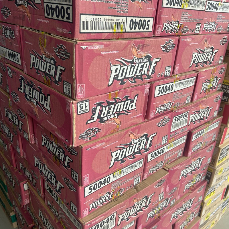 Jual POWER F MERAH | MINUMAN CANGKIR ISI 24 x 130 ml | Shopee Indonesia
