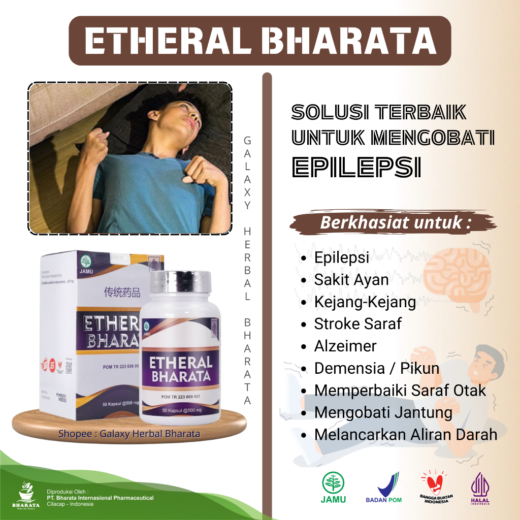 Jual Obat Epilepsi Kejang Ampuh - Obat Ayan Kejang Epilepsi ETHERAL BHARATA Original Ampuh ...