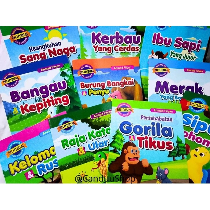 Jual Buku Cerita Anak Bilingual Seri Hewan Bilingual Story Book ...