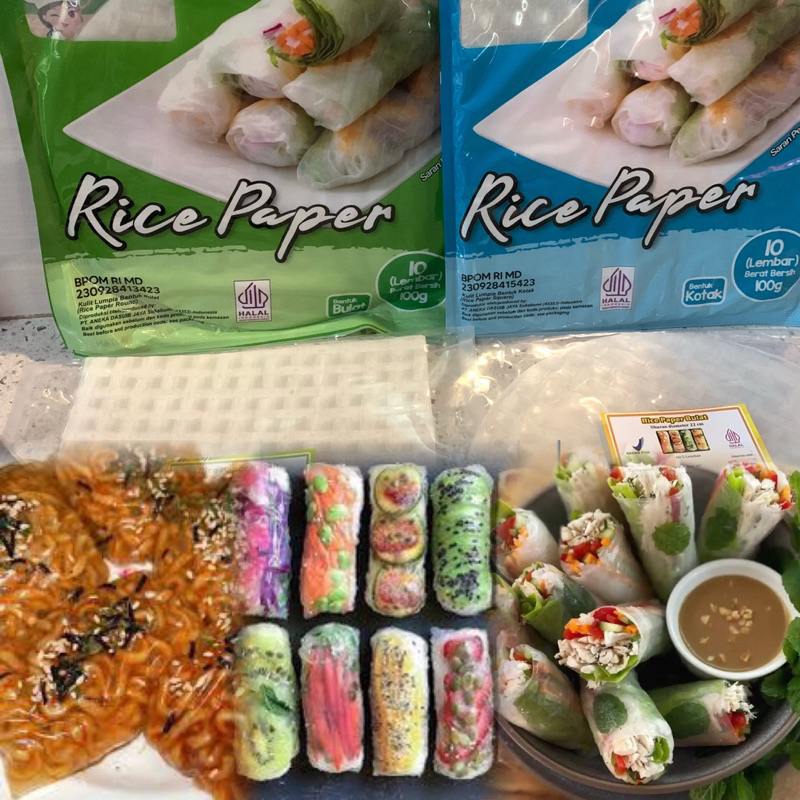 Jual Rice paper isi 5s 10s bahan pembuat gulungan vietnam spring roll ...