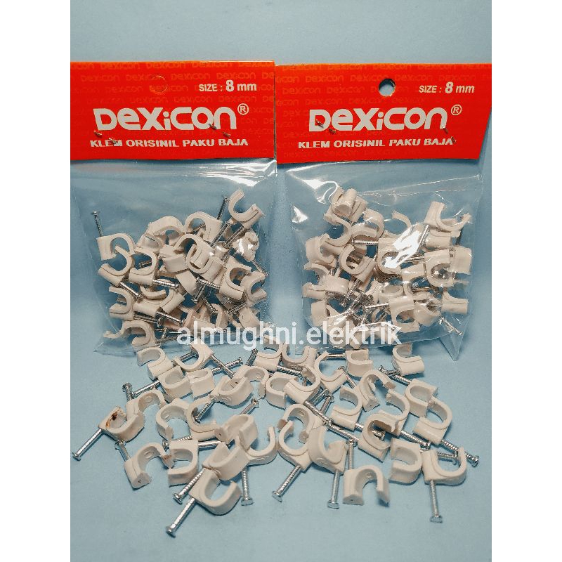 Jual clem kabel listrik original paku beton no 8 mm dexicon | Shopee ...