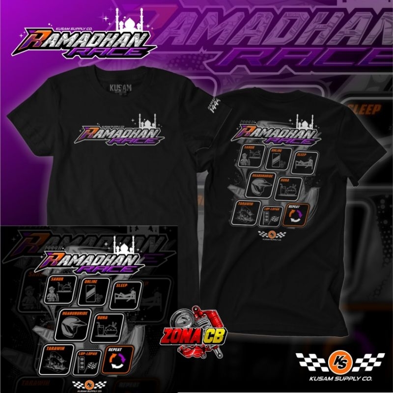 Jual kaos ramadhan race cb gl megapro tiger herex c70 honda gank / kaos ...