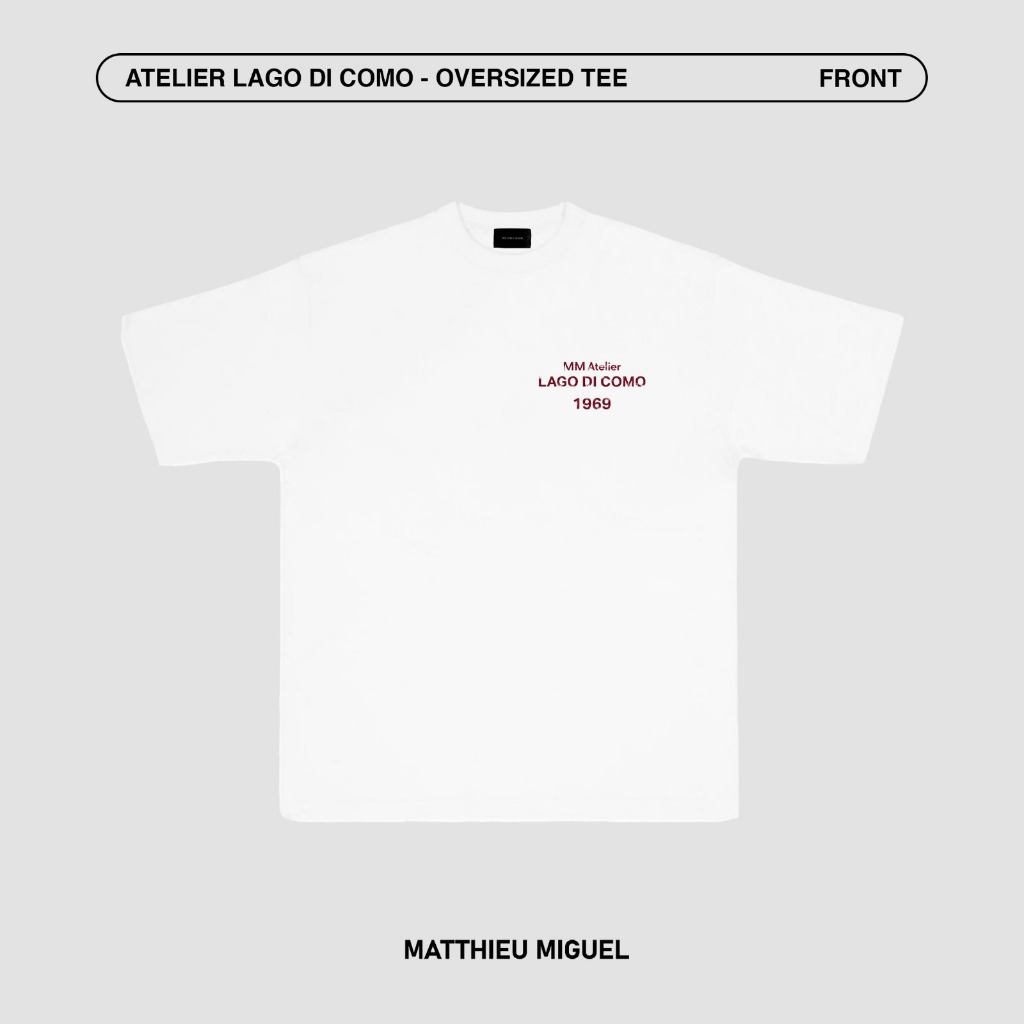 Jual MATTHIEU MIGUEL - ATELIER LAGO DI COMO OVERSIZED TEE - 230 GSM ...