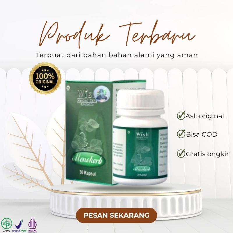 Jual Wish Menoherb mengatasi gejala menopause Produk Dr Boyke 30 Kapsul ...