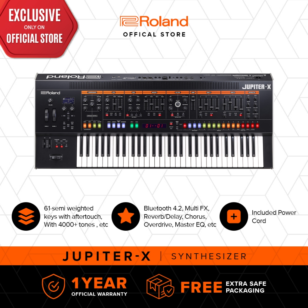 Jual Roland JUPITER-X Synthesizer Analog Modeling | Shopee Indonesia